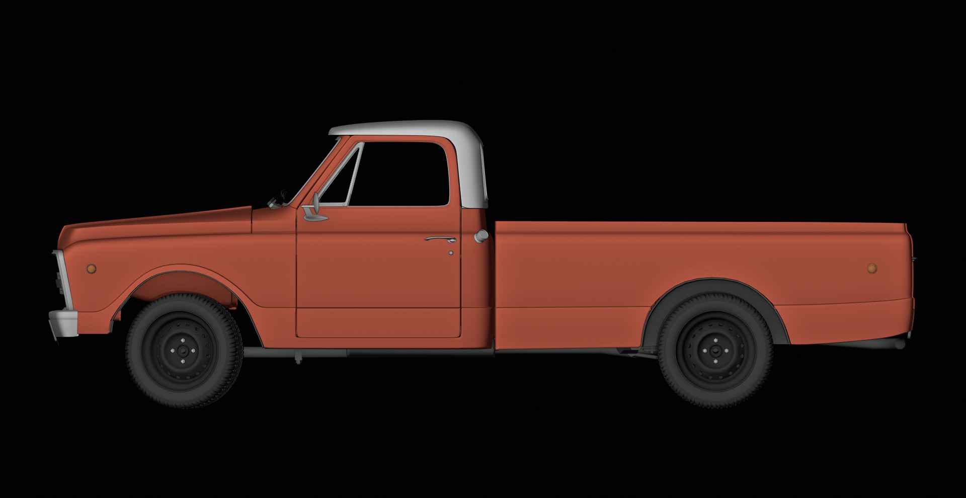 Generic Farm Pickup Truck Vehicle Model - TurboSquid 1577514