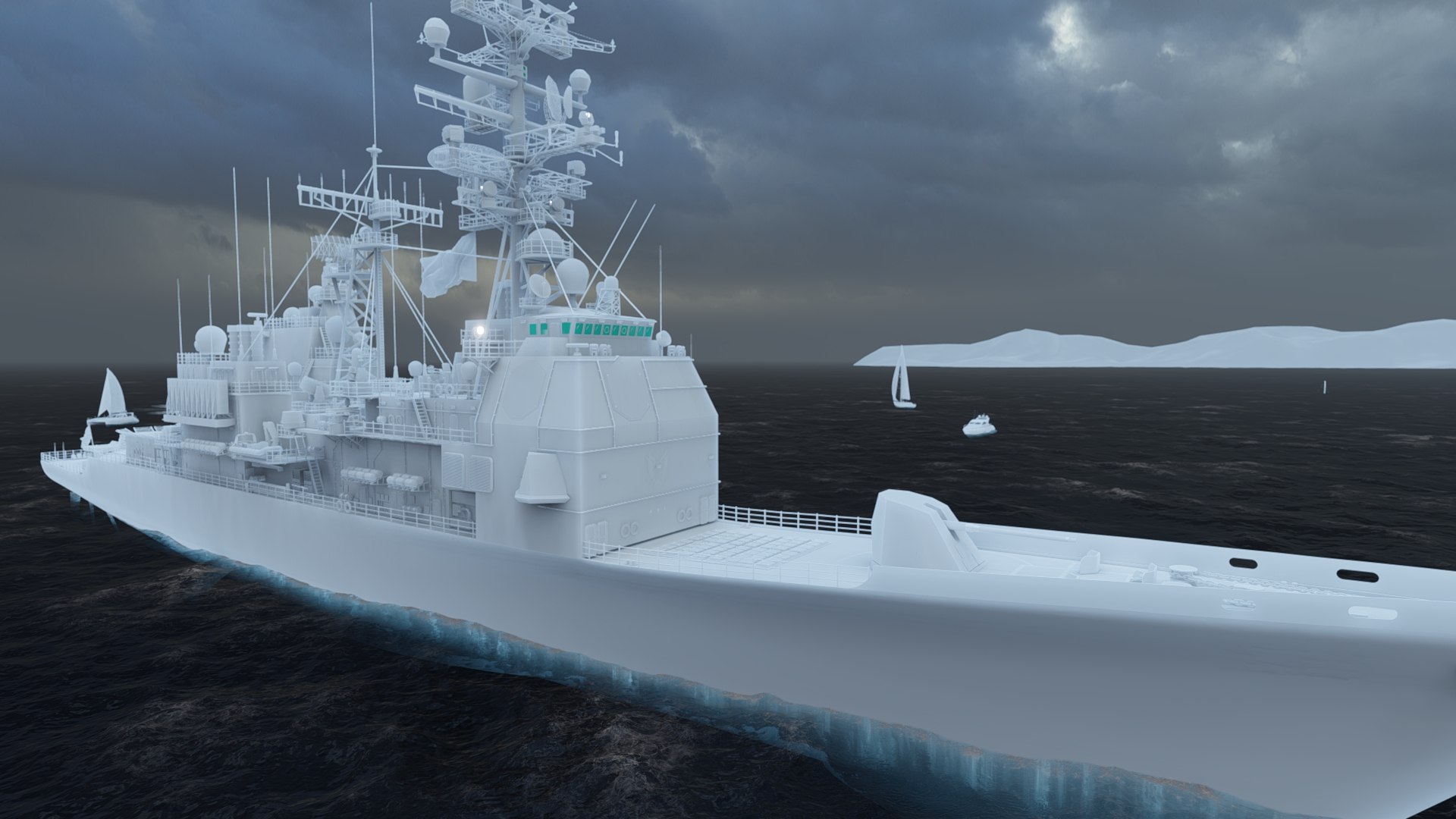 Ticonderoga Class Cruiser 3D - TurboSquid 2289227