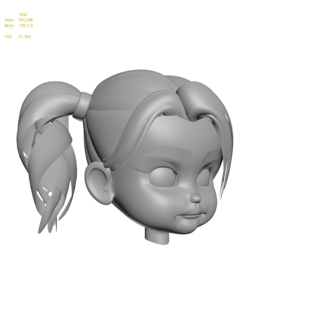 3d Girl Model Turbosquid 1211298