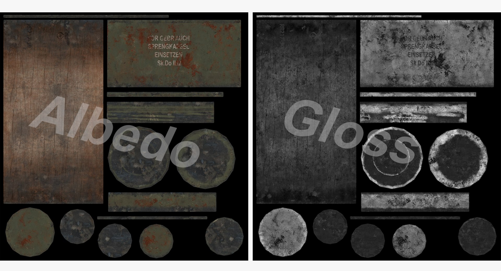 modeled grenade polys 3d c4d