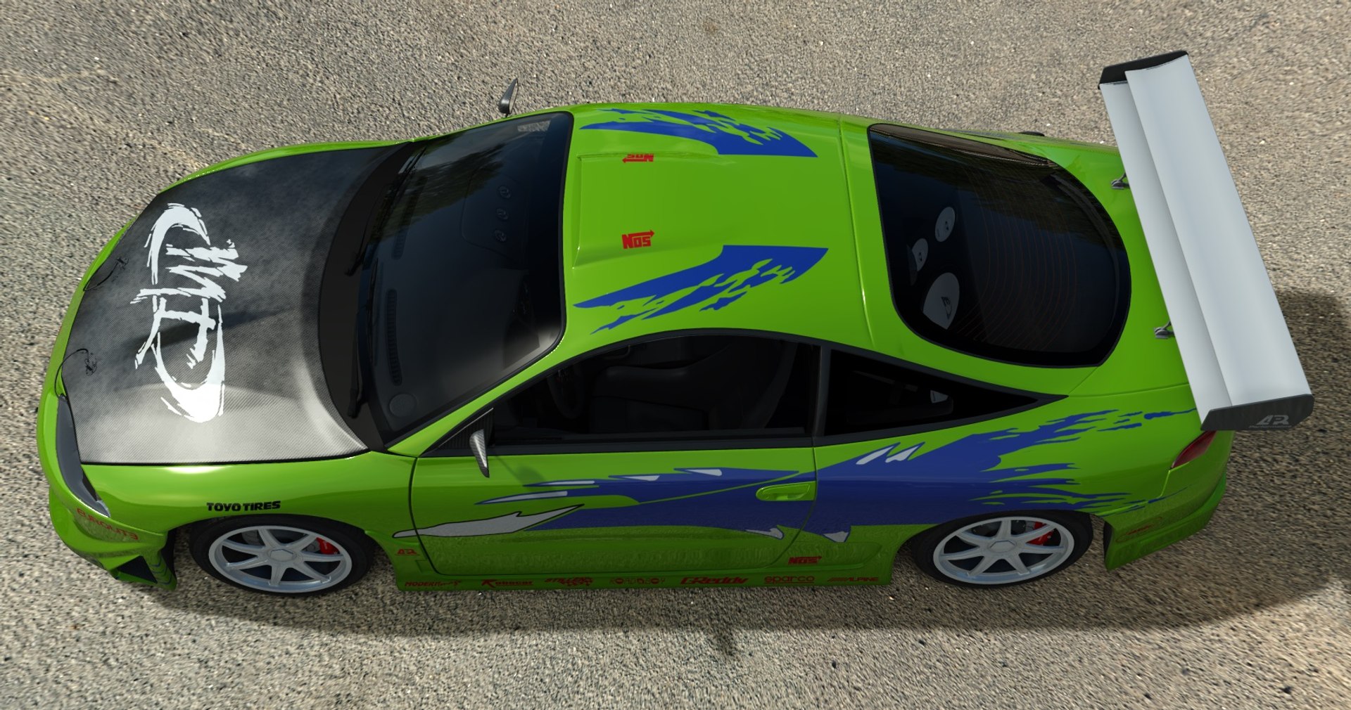 Mitsubishi Eclipse 1995 F Model - TurboSquid 1230358