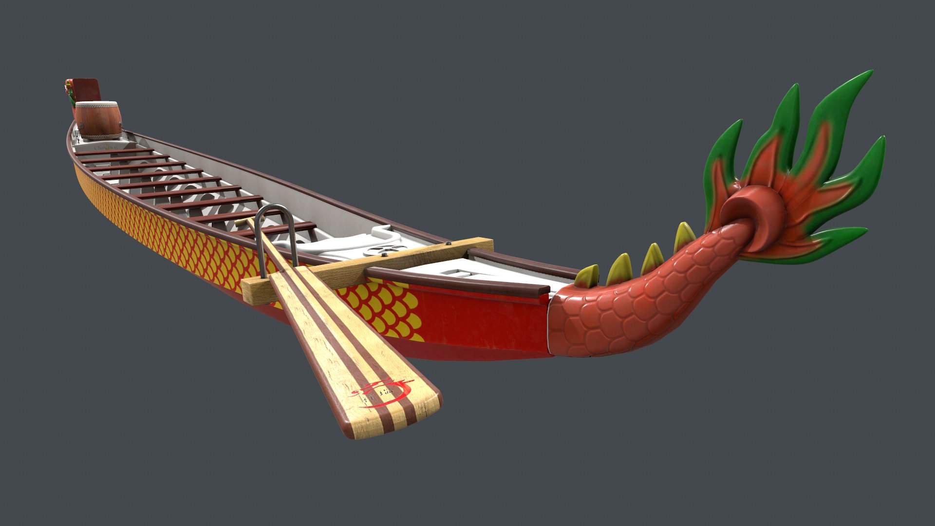Champion Dragon Boat 3D - TurboSquid 2186999
