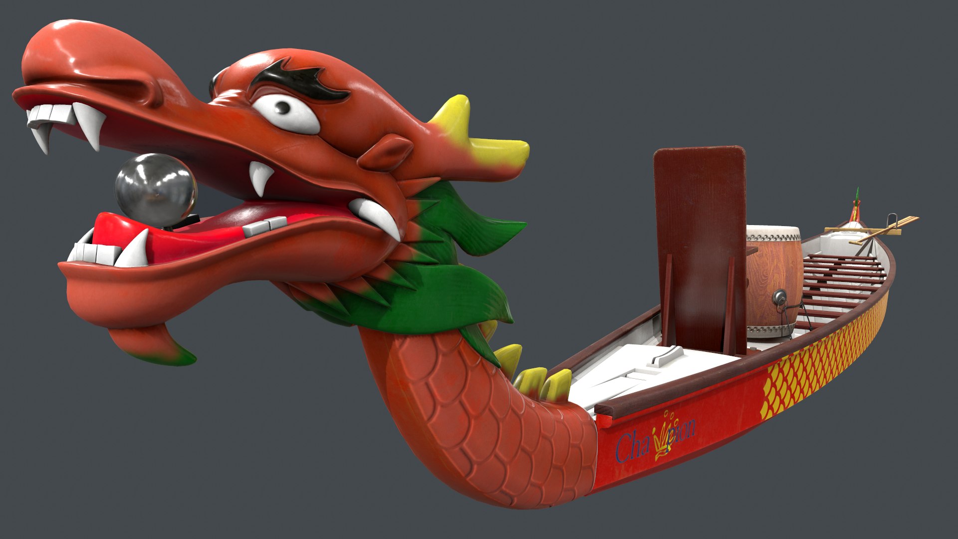 Champion Dragon Boat 3D - TurboSquid 2186999