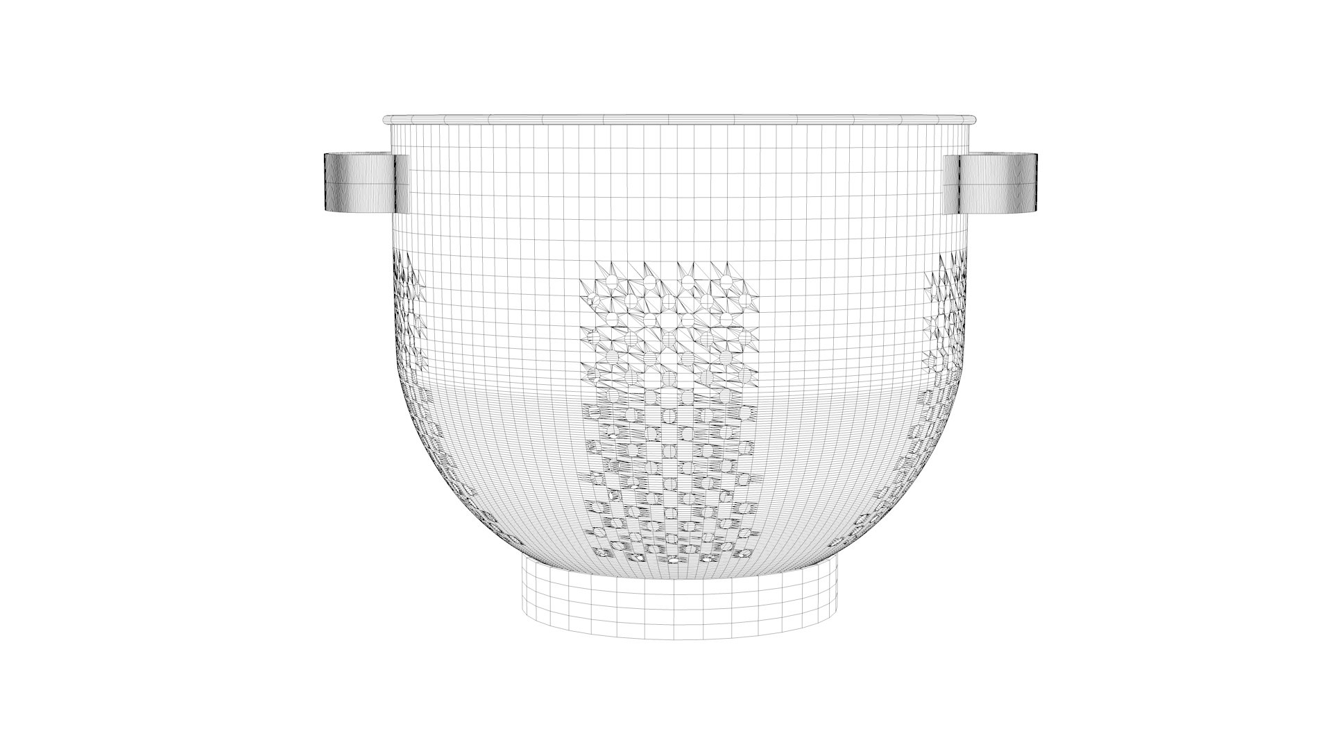3D Stainless Steel Colander Model - TurboSquid 2369084