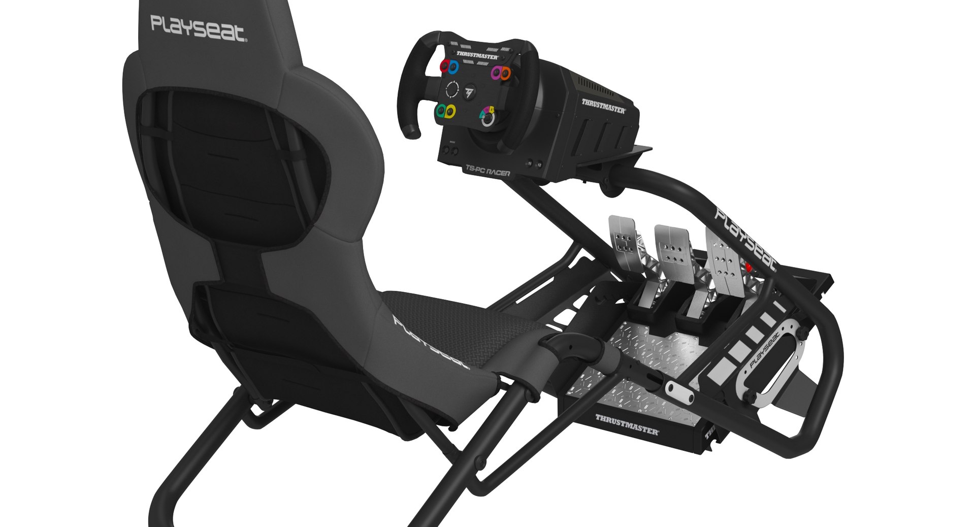 Playseat Trophy - Sim Racing Seat With 3 Monitors 3D Model - TurboSquid ...