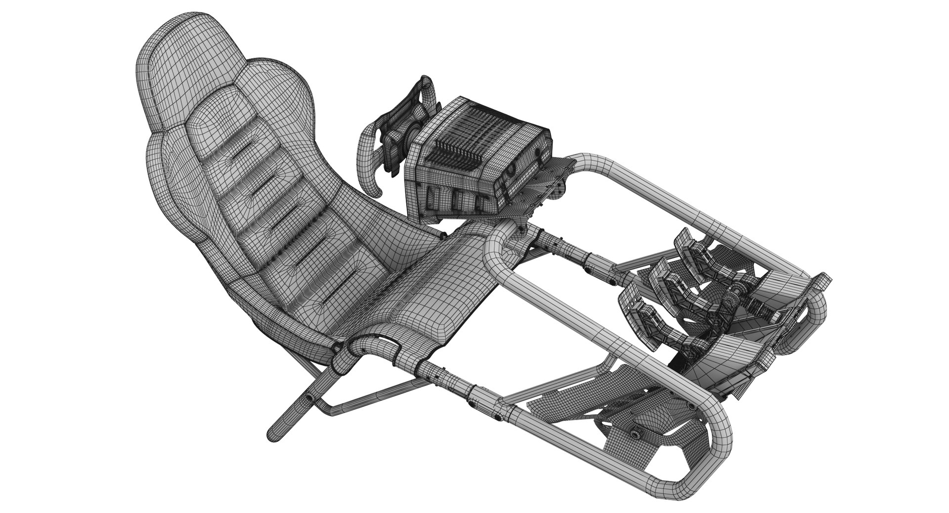 Playseat Trophy - Sim Racing Seat With 3 Monitors 3D Model - TurboSquid ...