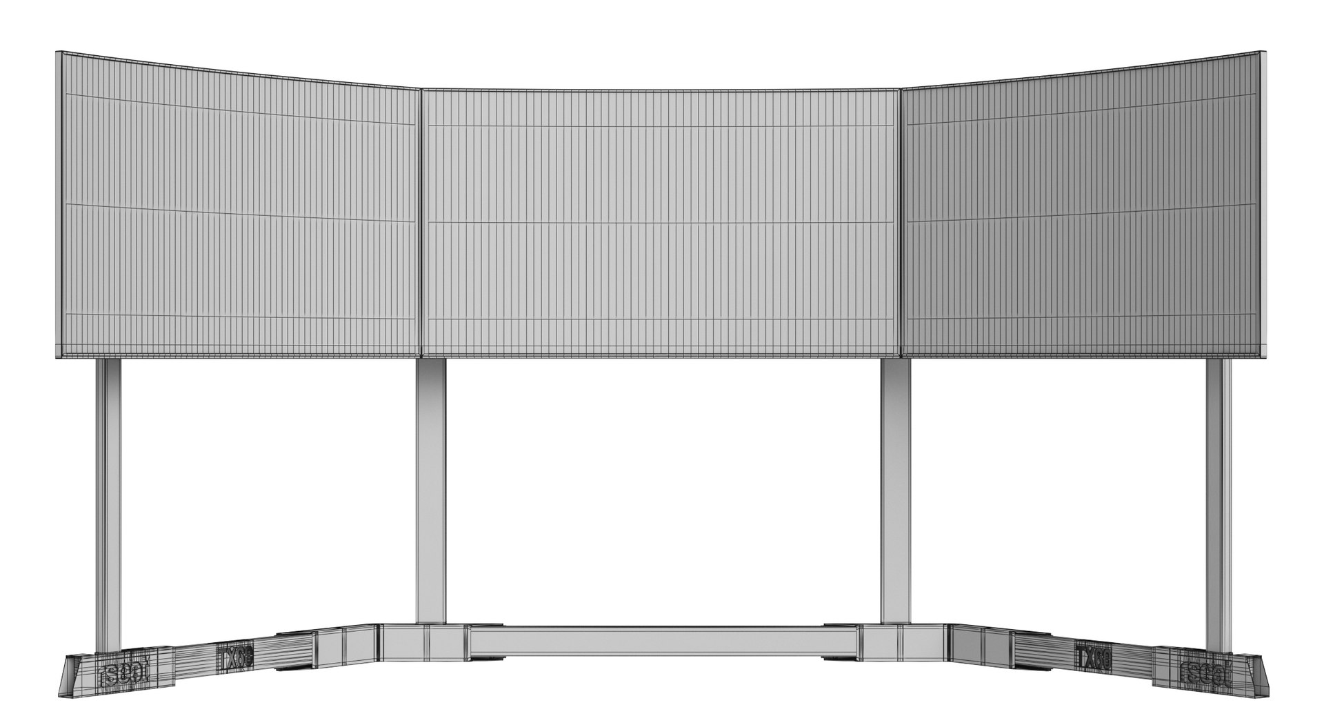 Playseat Trophy - Sim Racing Seat With 3 Monitors 3D Model - TurboSquid ...