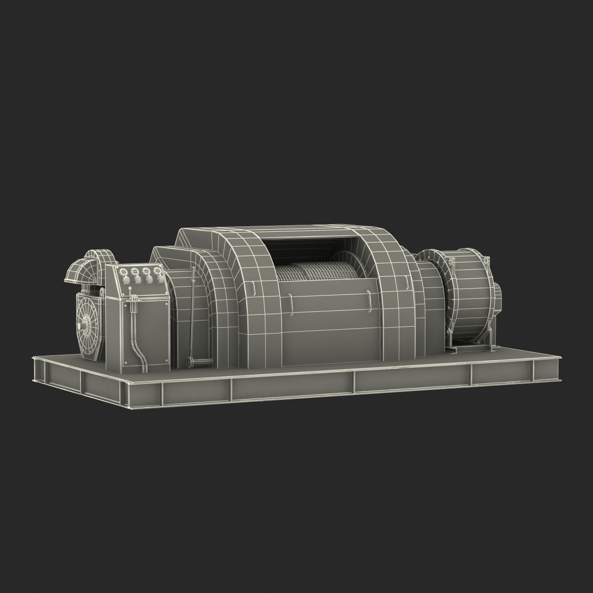 mechanical drawworks 3d model