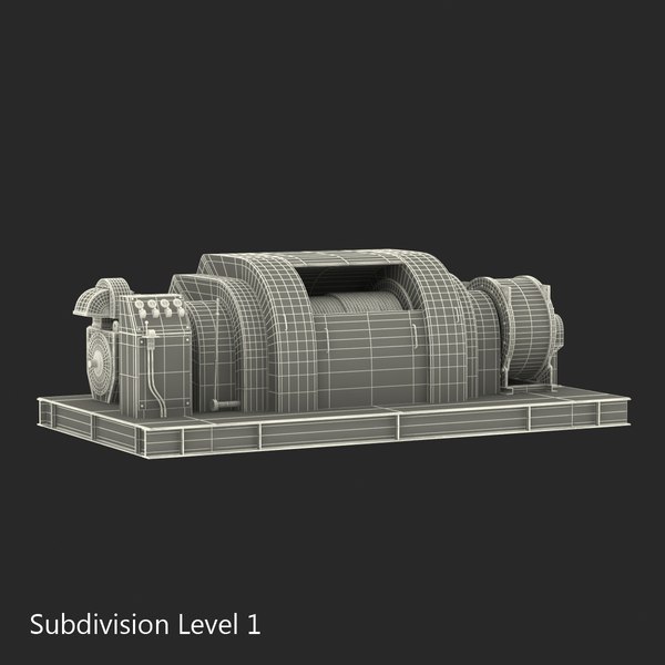 mechanical drawworks 3d model