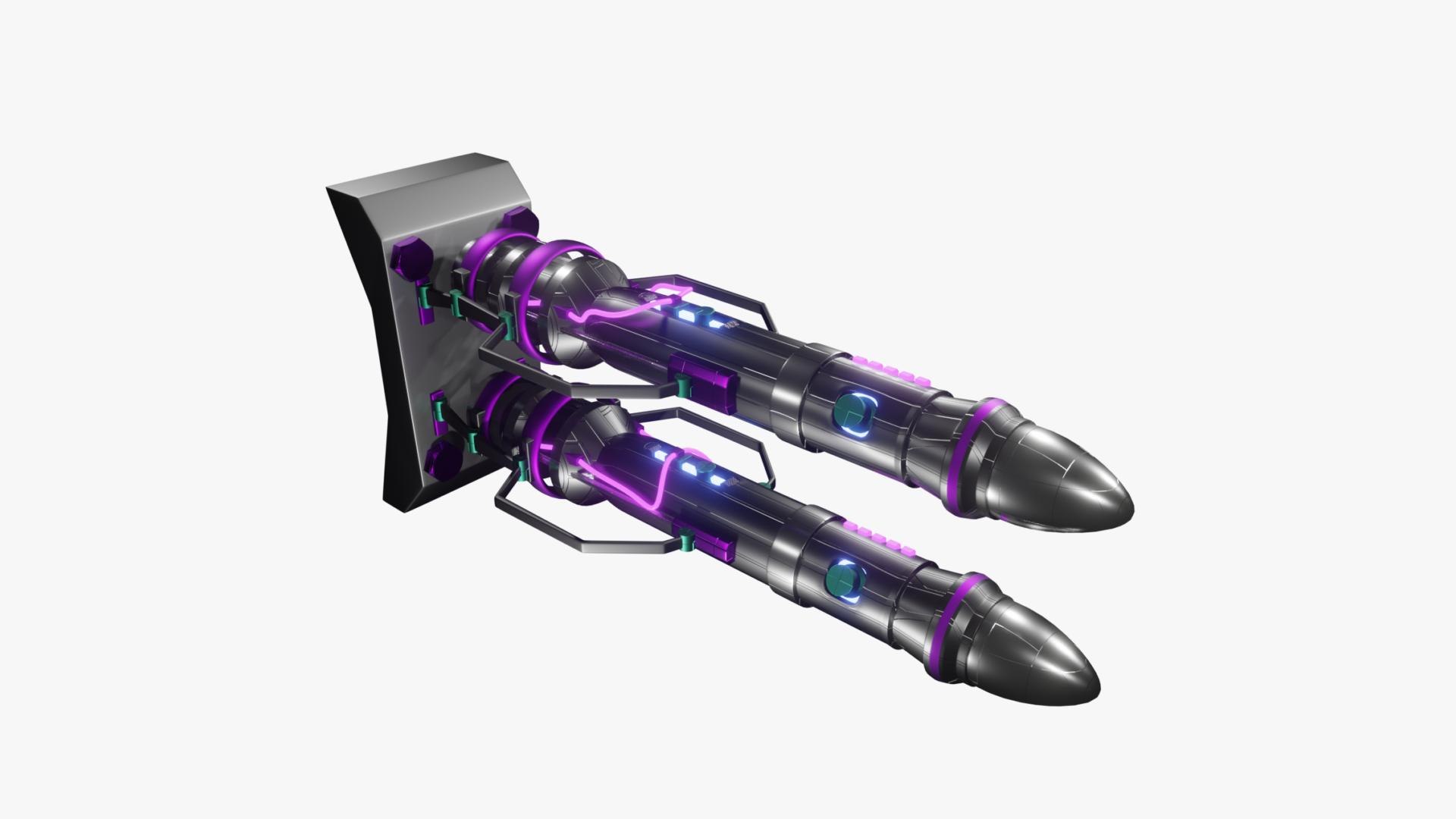 Sci-Fi Ship Weapons 3D Model - TurboSquid 1802820