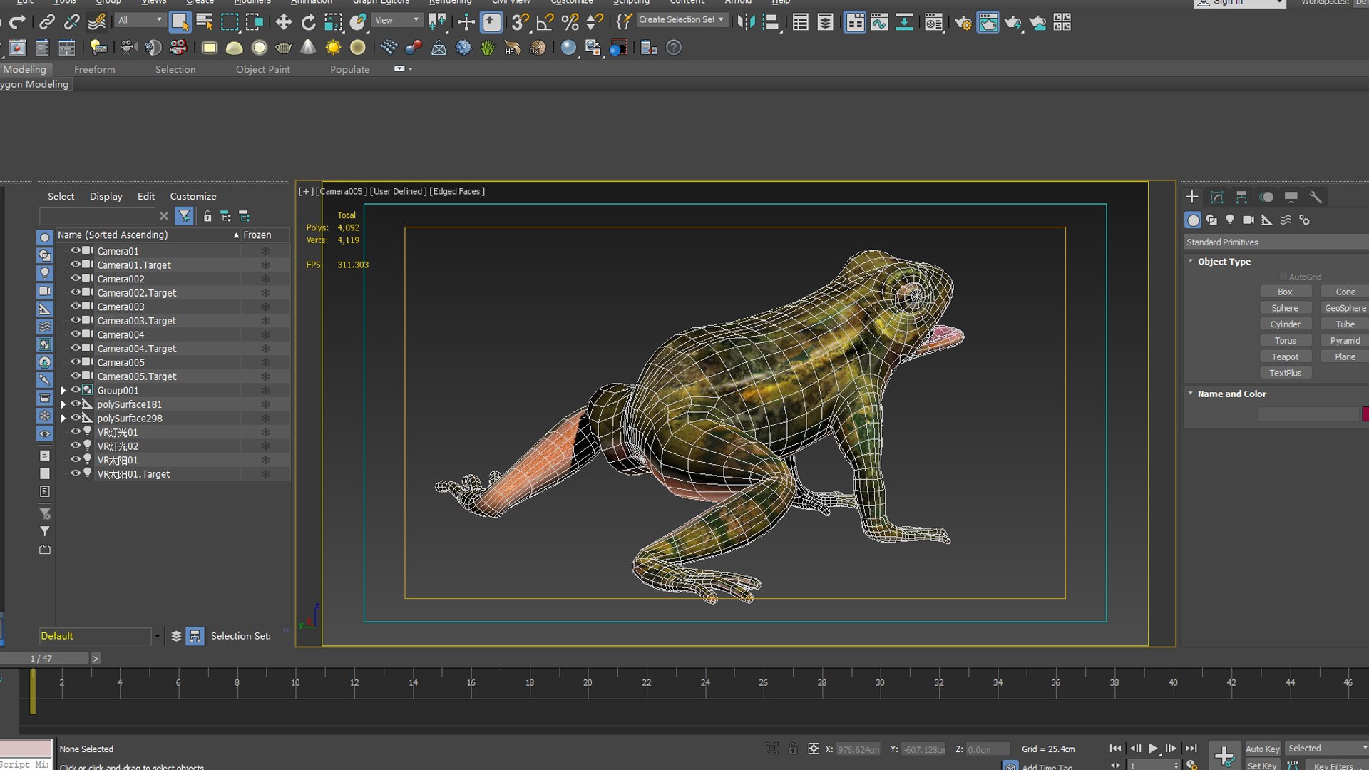 3D Model Frog Animal Wildlife Amphibian Green Reptile Biology ...