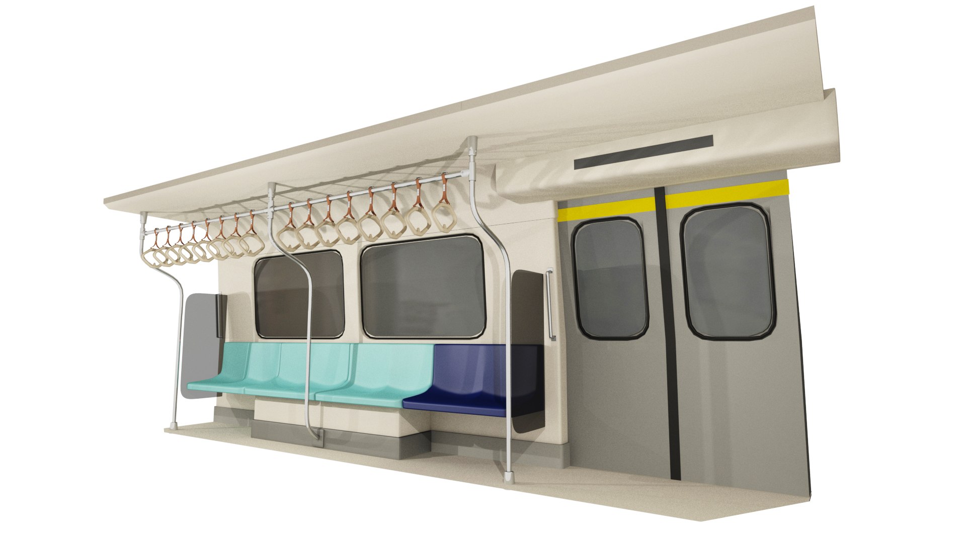 3D Model Mrt Passenger Compartment - TurboSquid 1572452