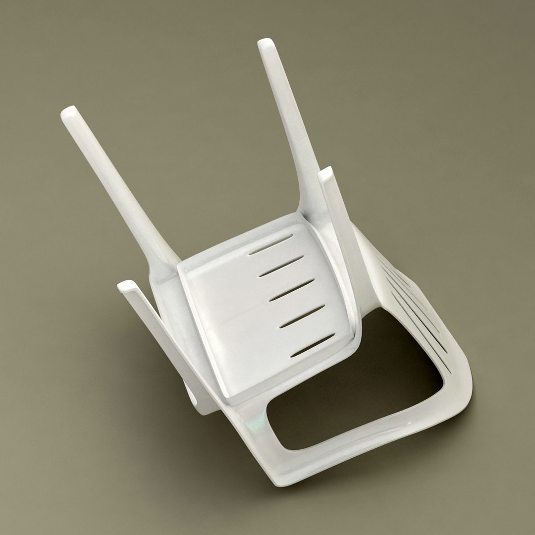 3d Model Realistic Monobloc Chair