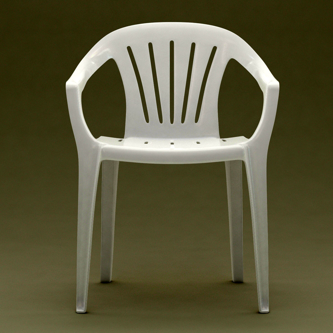 3d model realistic monobloc chair