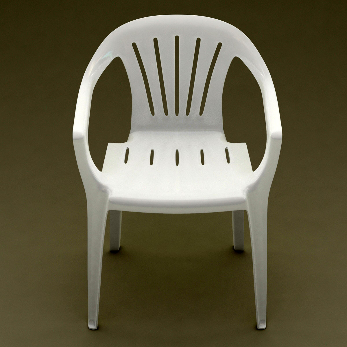 3d model realistic monobloc chair