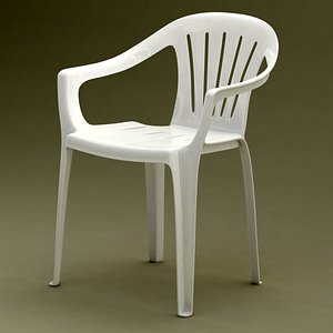3d Max Realistic Monobloc Chair