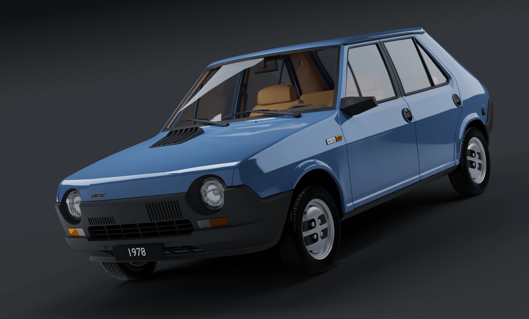 3D 1978 Fiat Ritmo - TurboSquid 2209532
