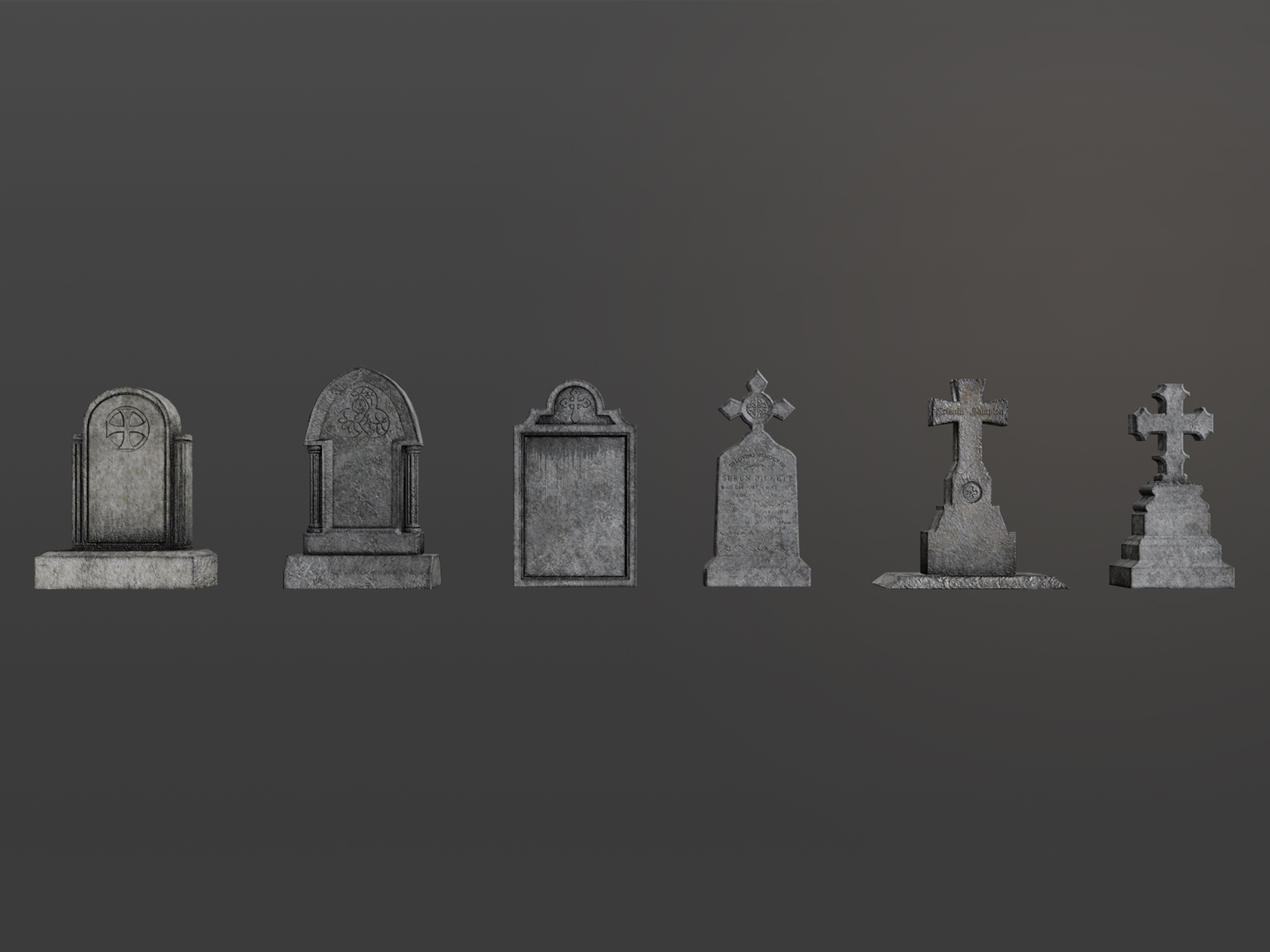3D grave headstone - TurboSquid 1673213