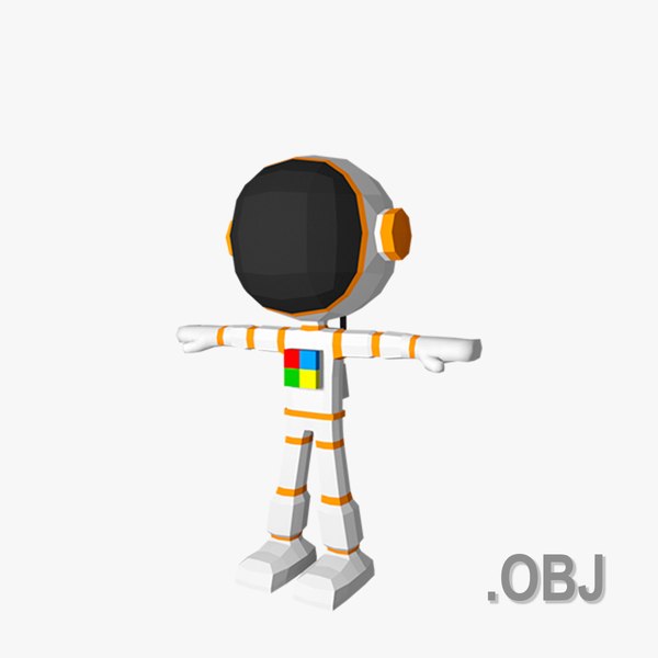 3D Astronaut - OBJ - Low Poly Quad - TurboSquid 1785533