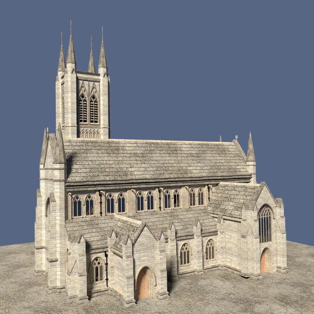 Free 3ds Model Church