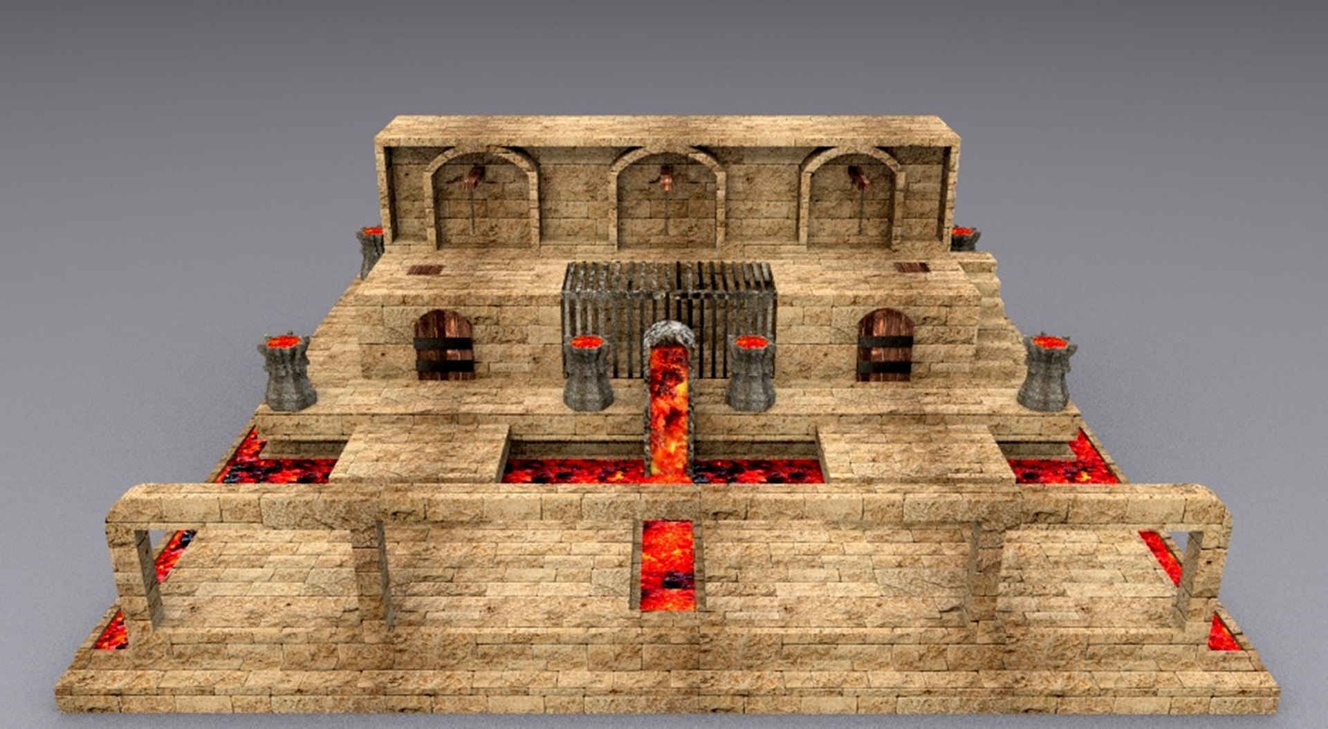 3D Dangeon And Temple - TurboSquid 2017904