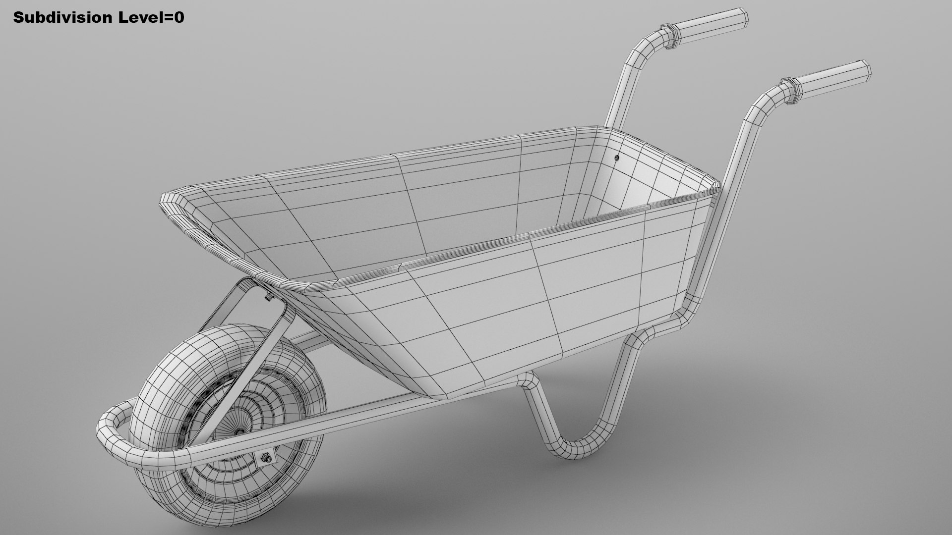 Wheelbarrow 01 3D Model - TurboSquid 1806669
