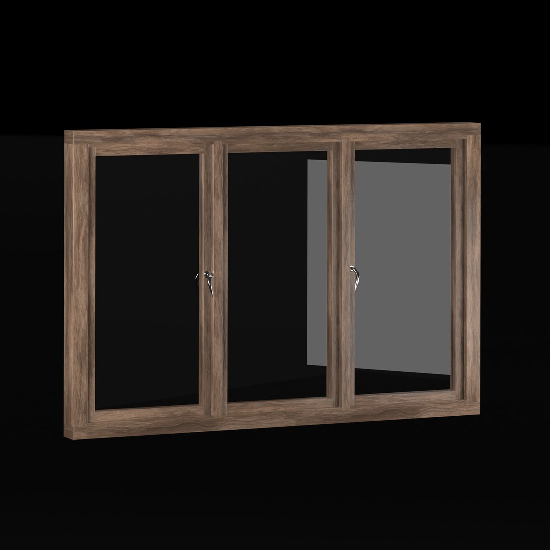 Wooden Windows 3D Model - TurboSquid 1817366