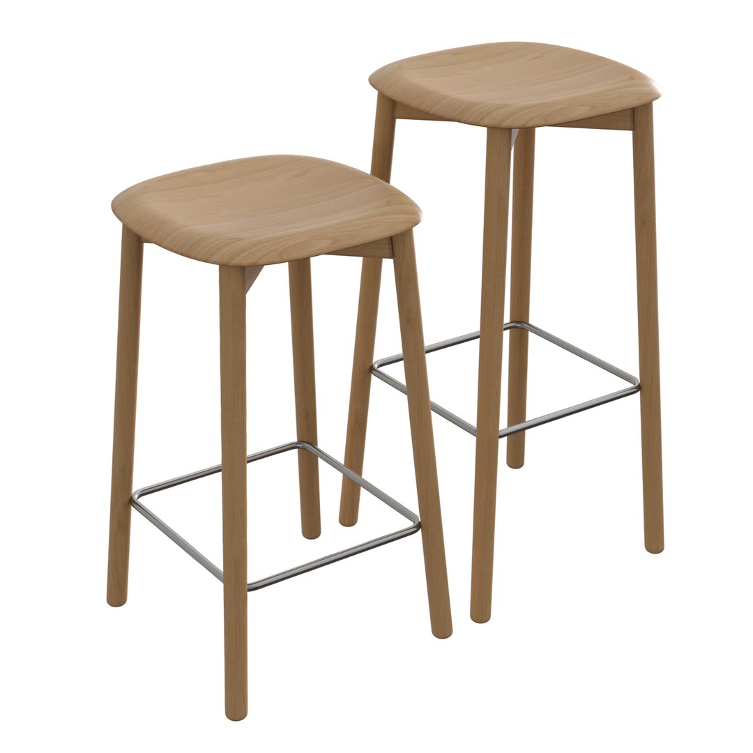 Soft Edge Bar Stool 32 model - TurboSquid 1946484