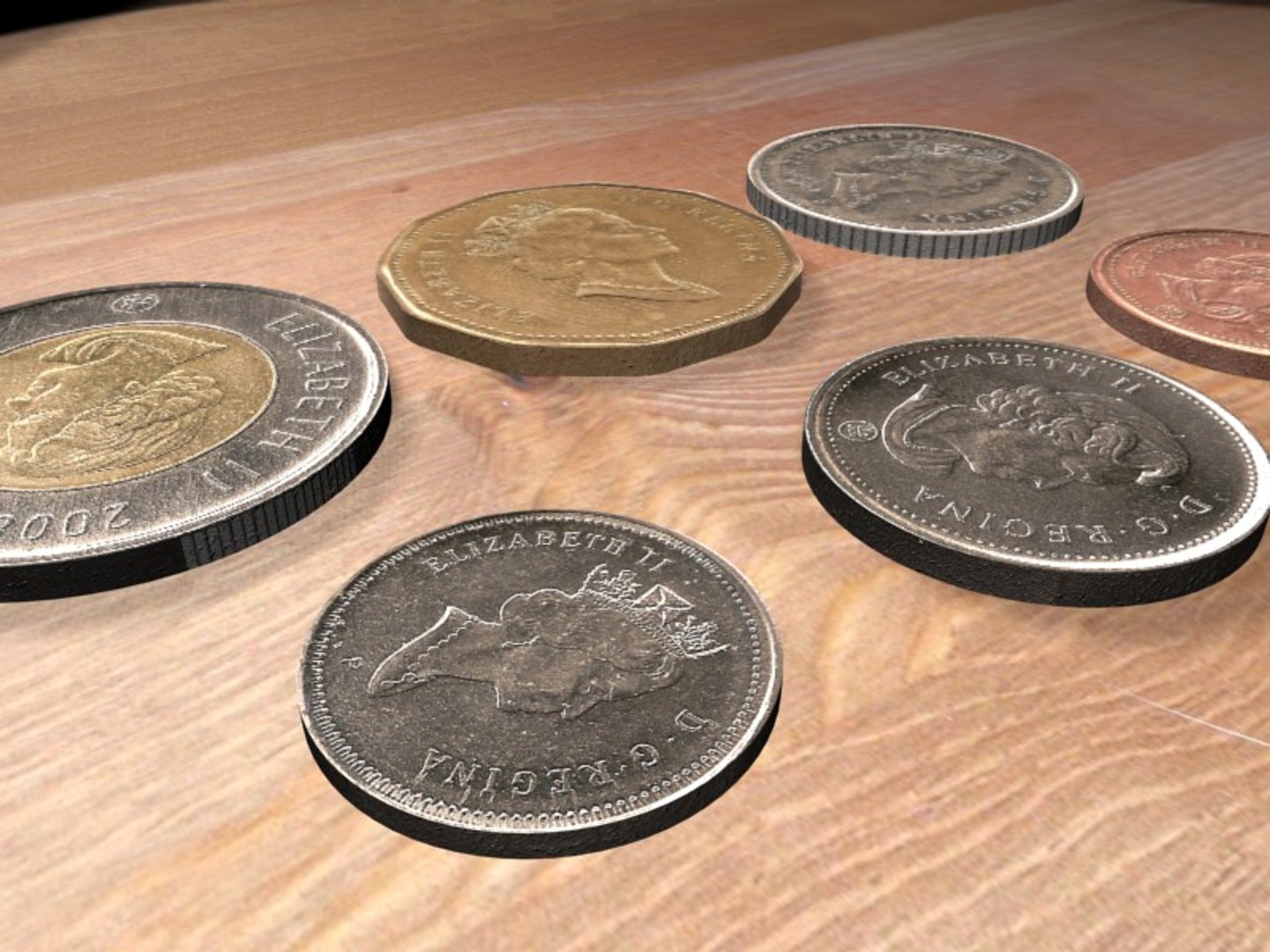canadian coins 3d max