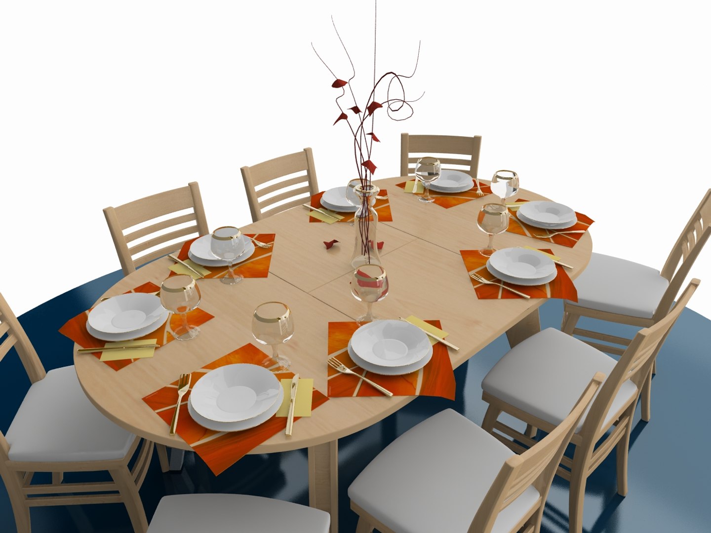 Dining Room 3d Model