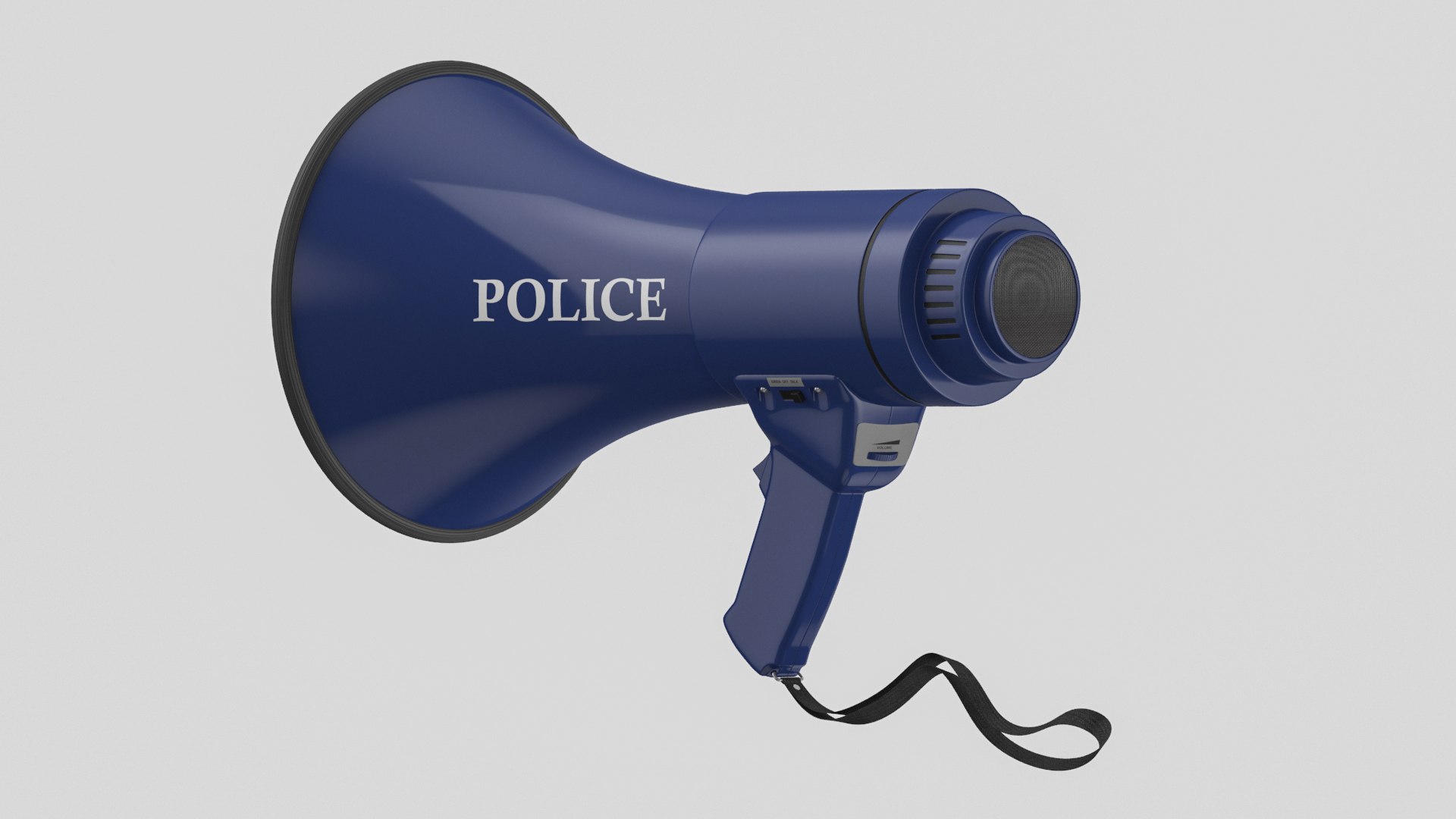Police Megaphone 3D - TurboSquid 1857126