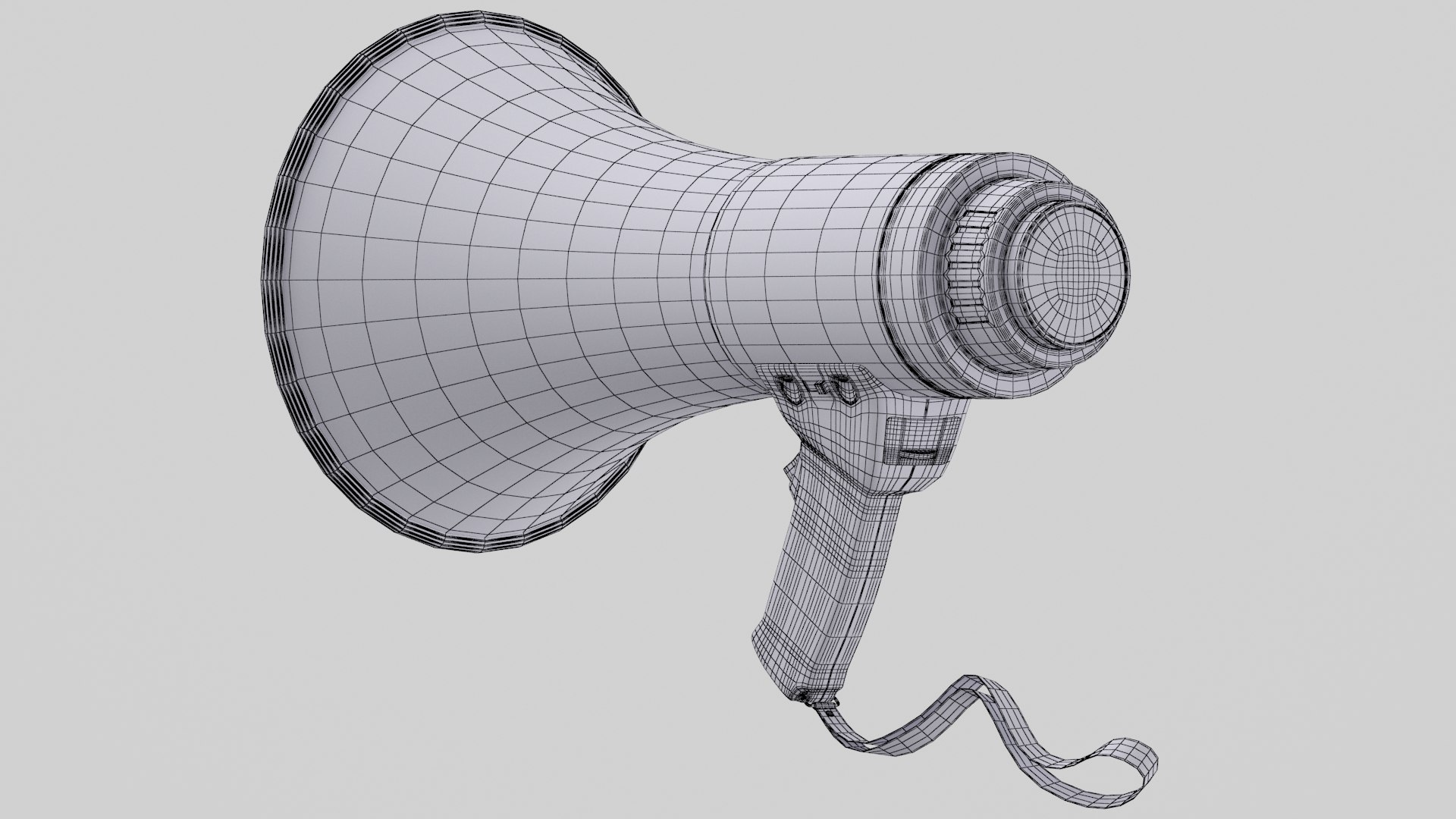 Police Megaphone 3D - TurboSquid 1857126