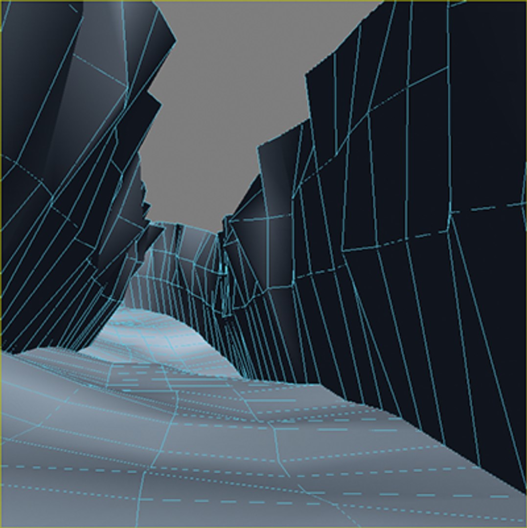 Snowy Valley 3d Model