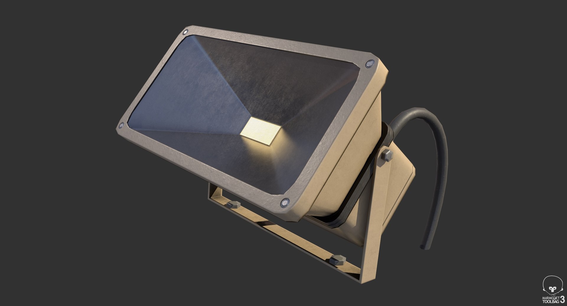 3D Model Pbr Floodlight Lights - TurboSquid 1420033