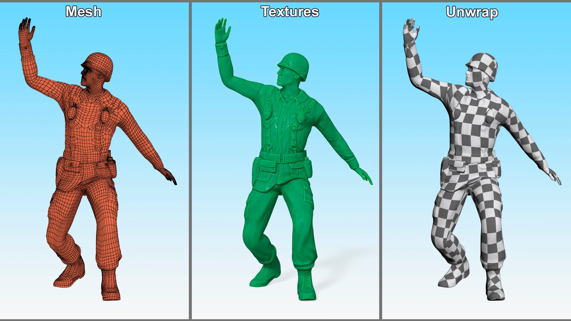 Green Toy Soldier Assault Model - TurboSquid 2189648