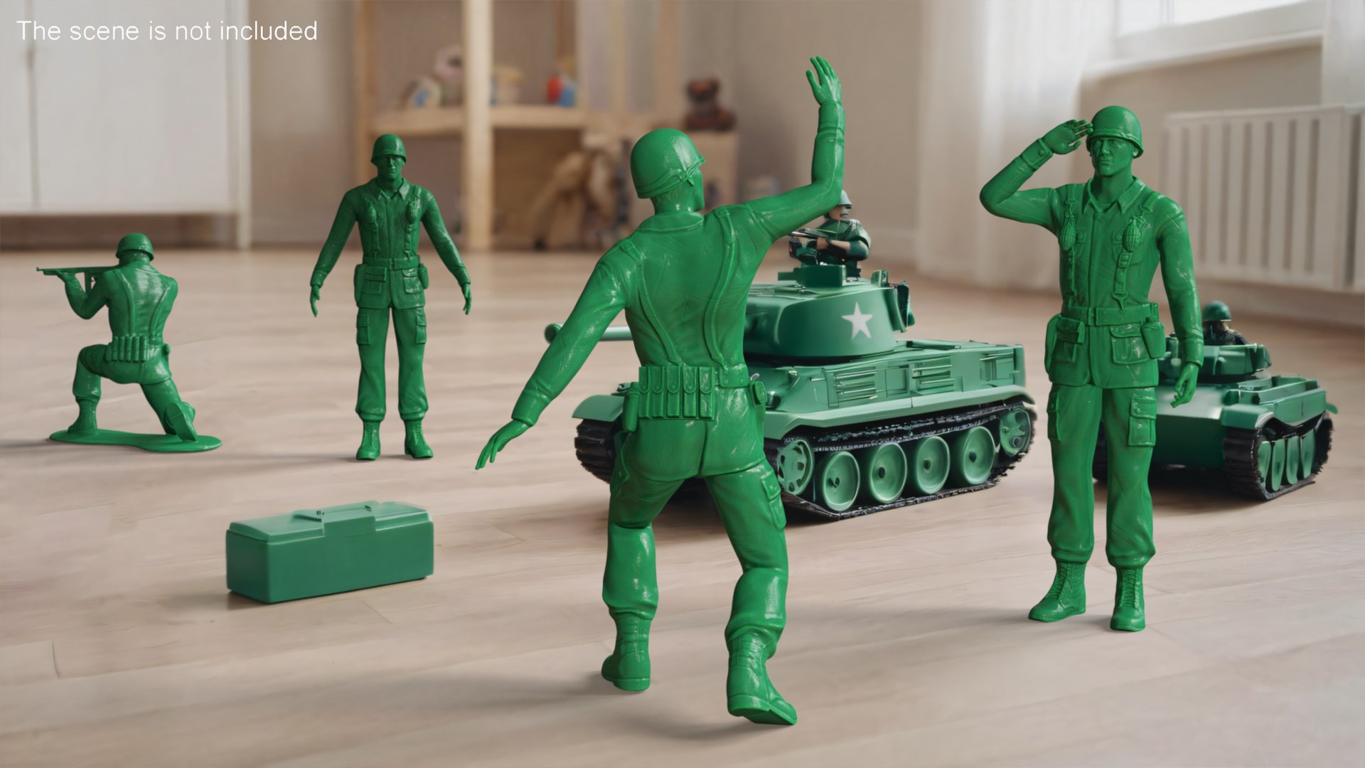 Green Toy Soldier Assault Model - TurboSquid 2189648