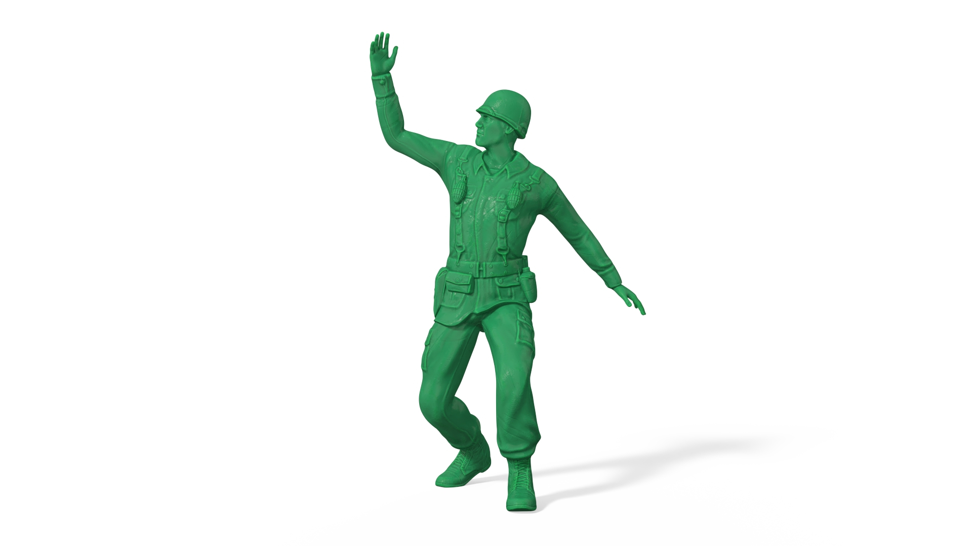 Green Toy Soldier Assault Model - TurboSquid 2189648