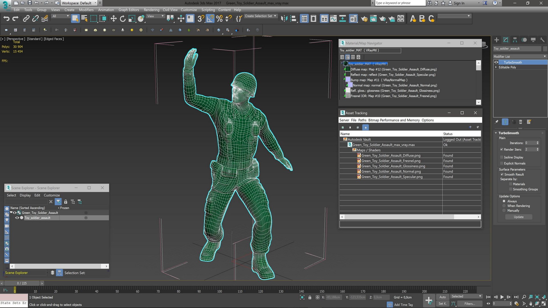 Green Toy Soldier Assault Model - TurboSquid 2189648