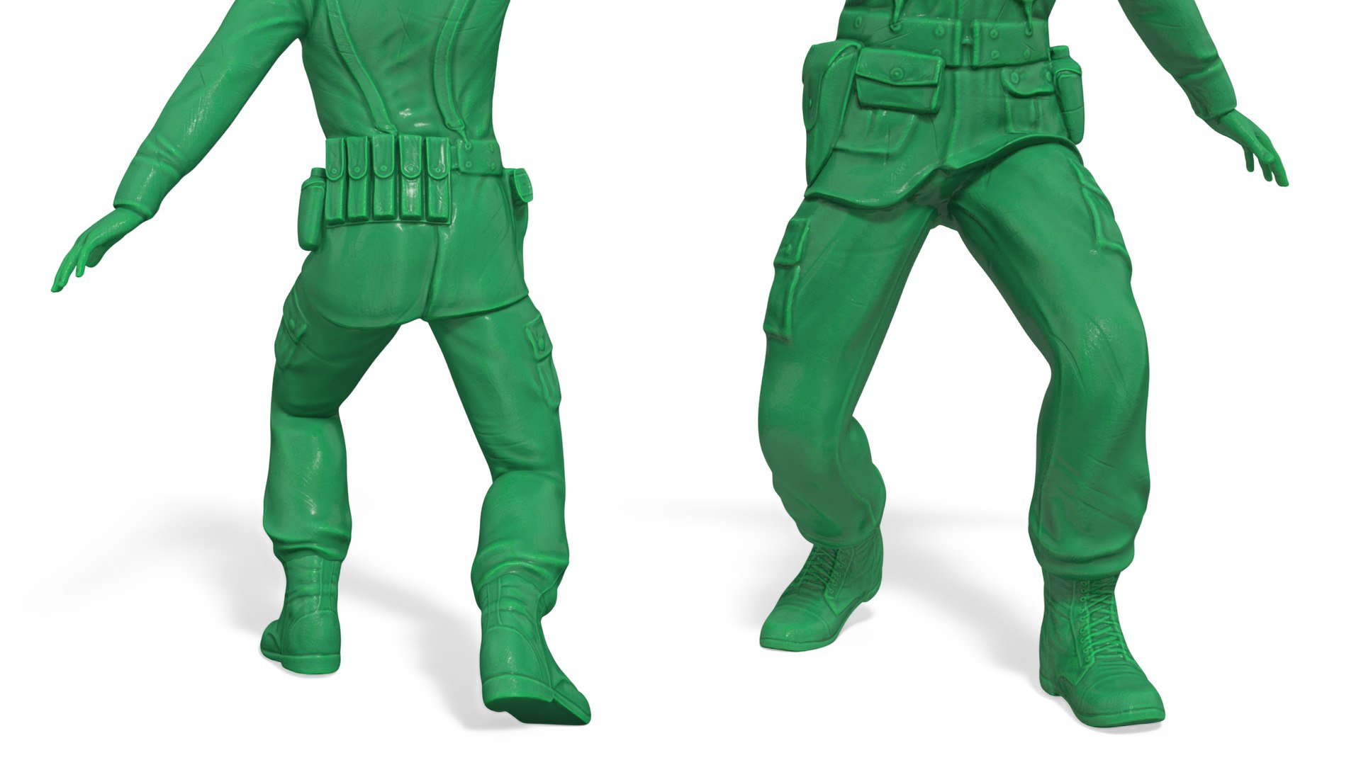Green Toy Soldier Assault Model - TurboSquid 2189648