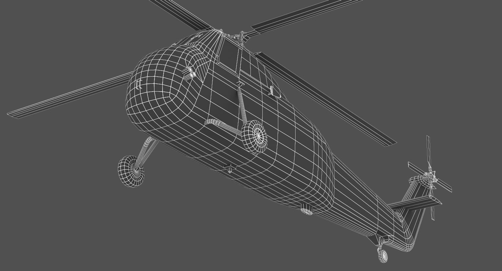 Sikorsky H34 Choctaw 3d Model