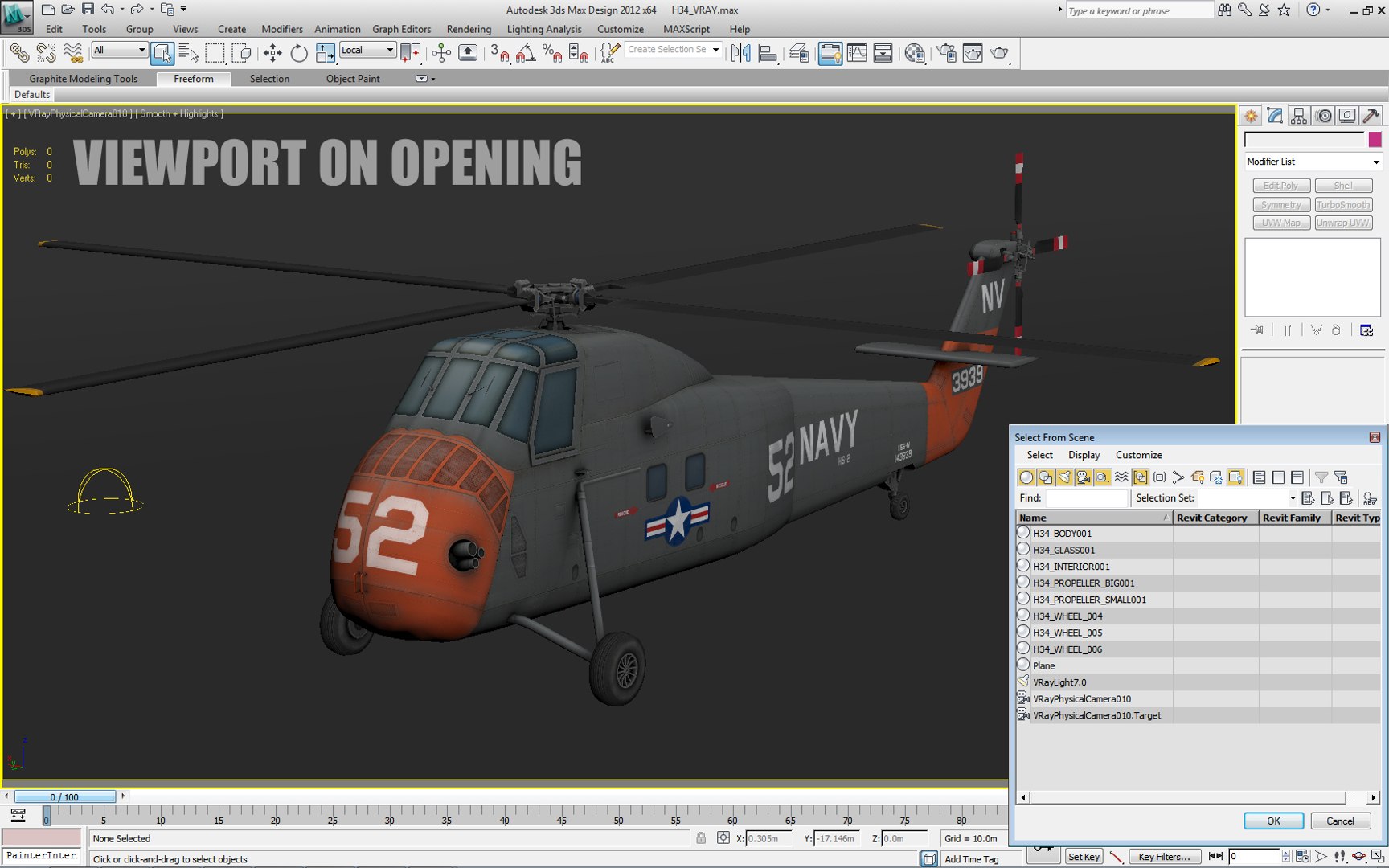 Sikorsky H34 Choctaw 3d Model