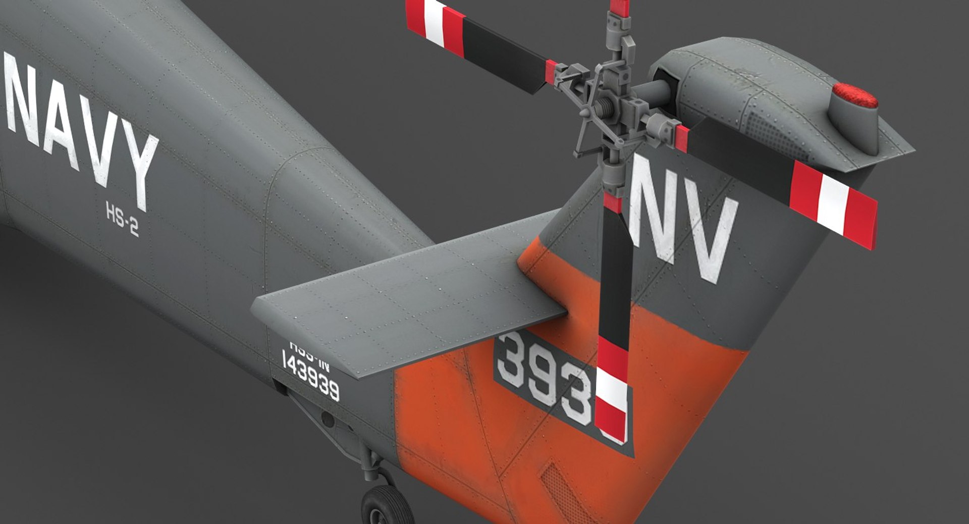Sikorsky H34 Choctaw 3d Model