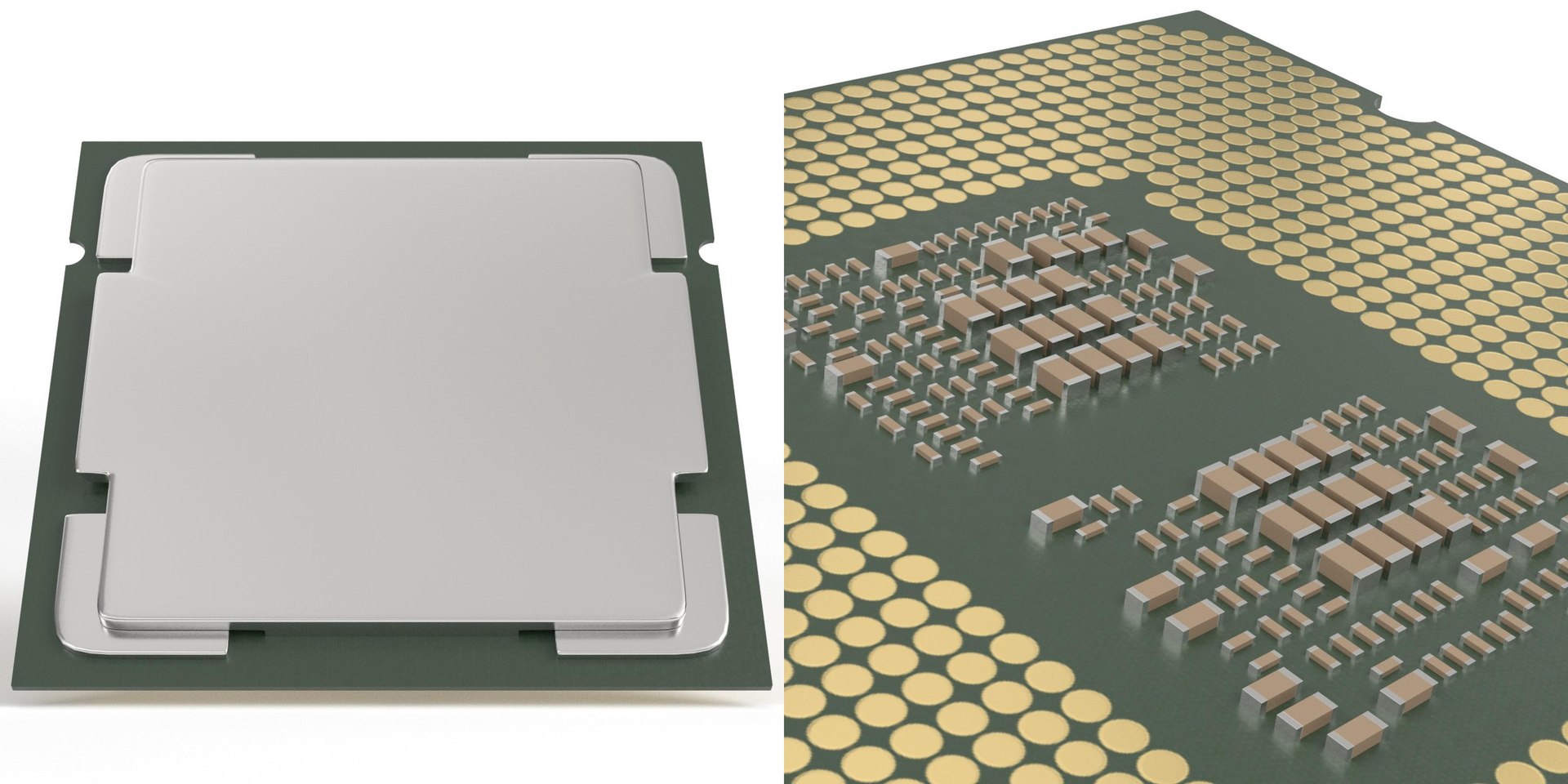 CPU Microchip 3D Model - TurboSquid 1914357