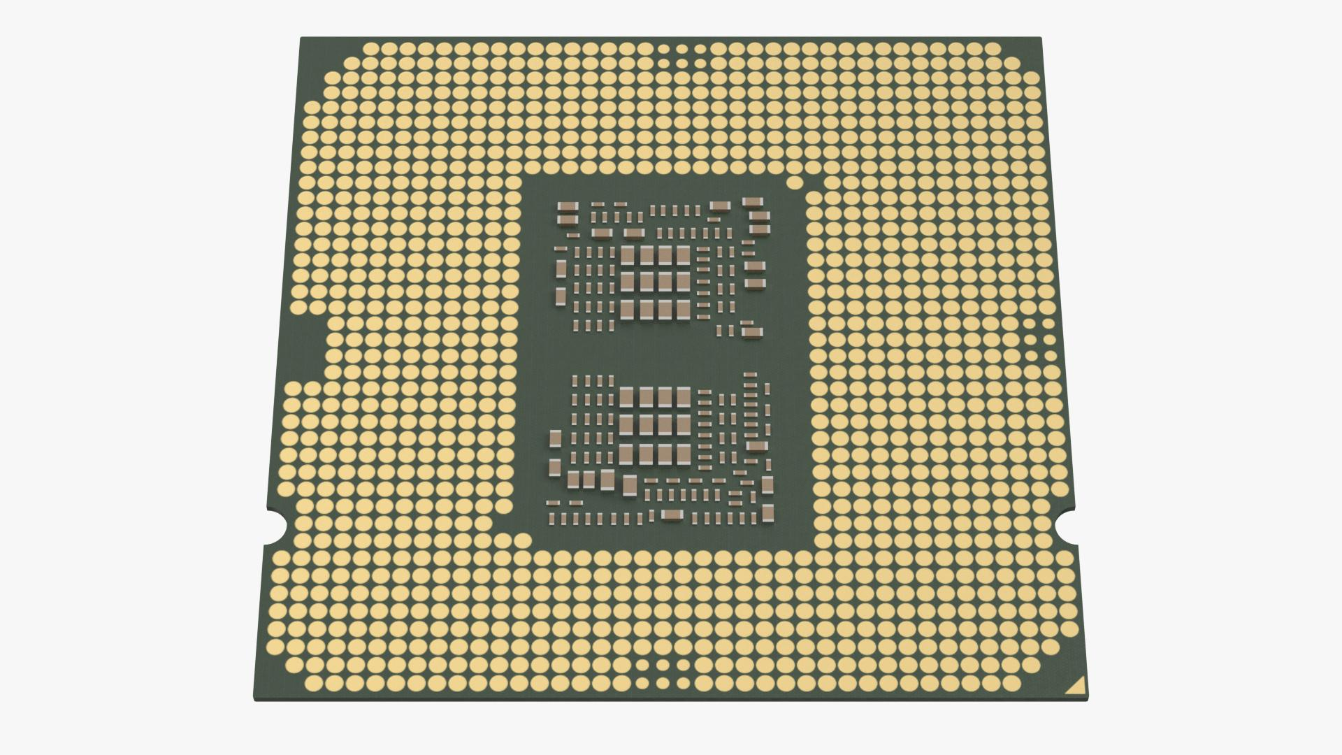 CPU Microchip 3D Model - TurboSquid 1914357