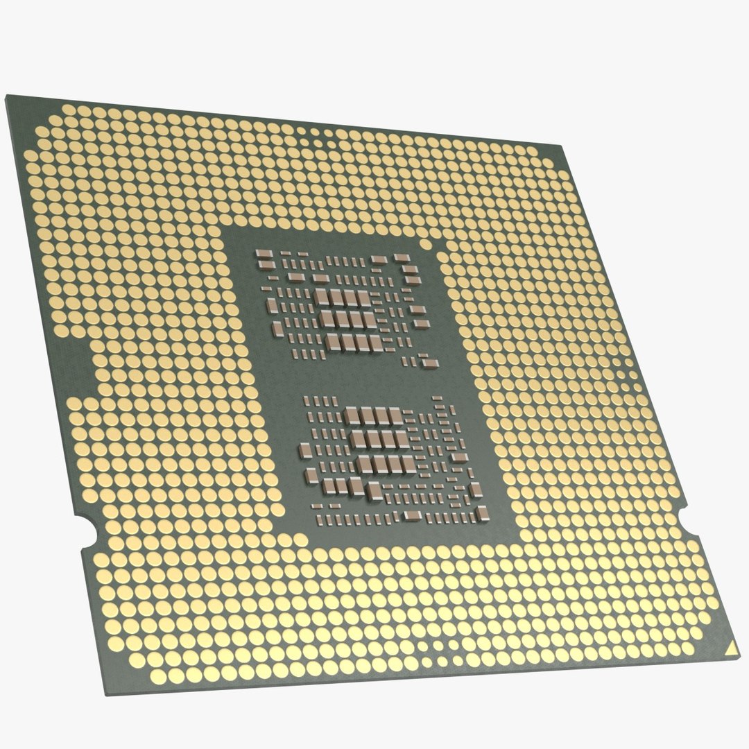 CPU Microchip 3D Model - TurboSquid 1914357