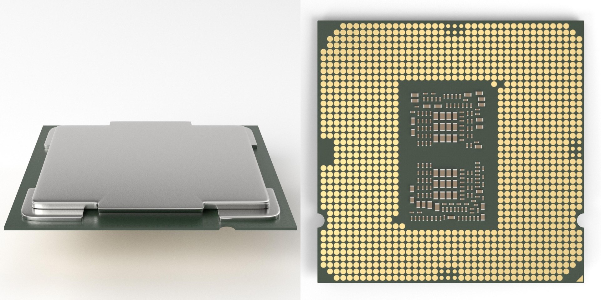 CPU Microchip 3D Model - TurboSquid 1914357