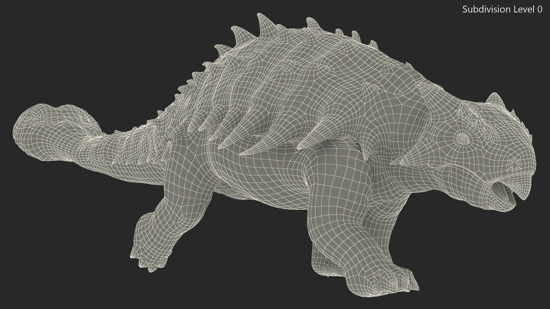 3D Model Ankylosaurus Deserted In Walking Pose - TurboSquid 2170443