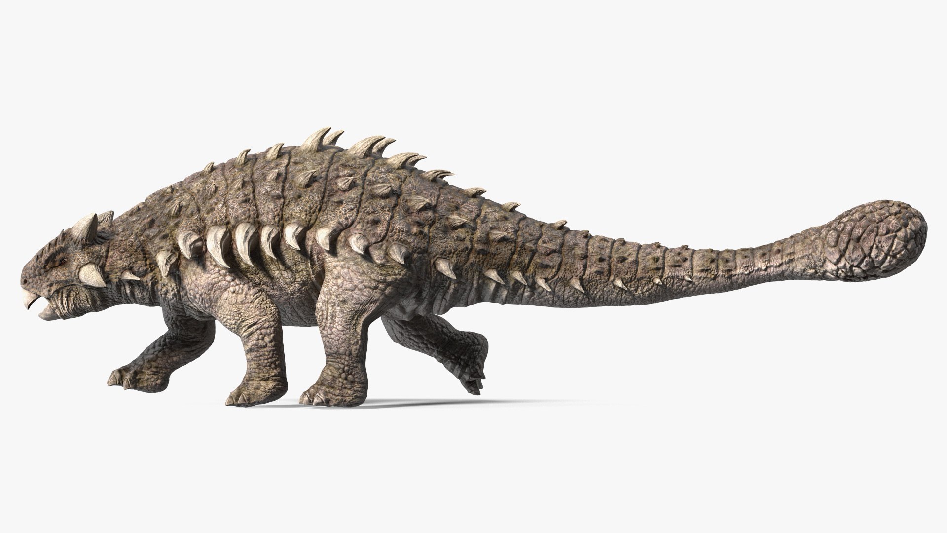 3D Model Ankylosaurus Deserted In Walking Pose - TurboSquid 2170443