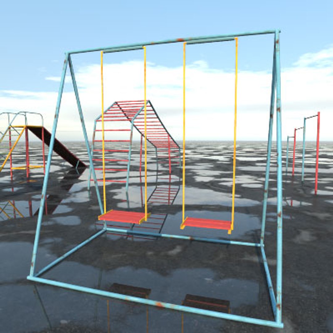 3d max russian children s playground