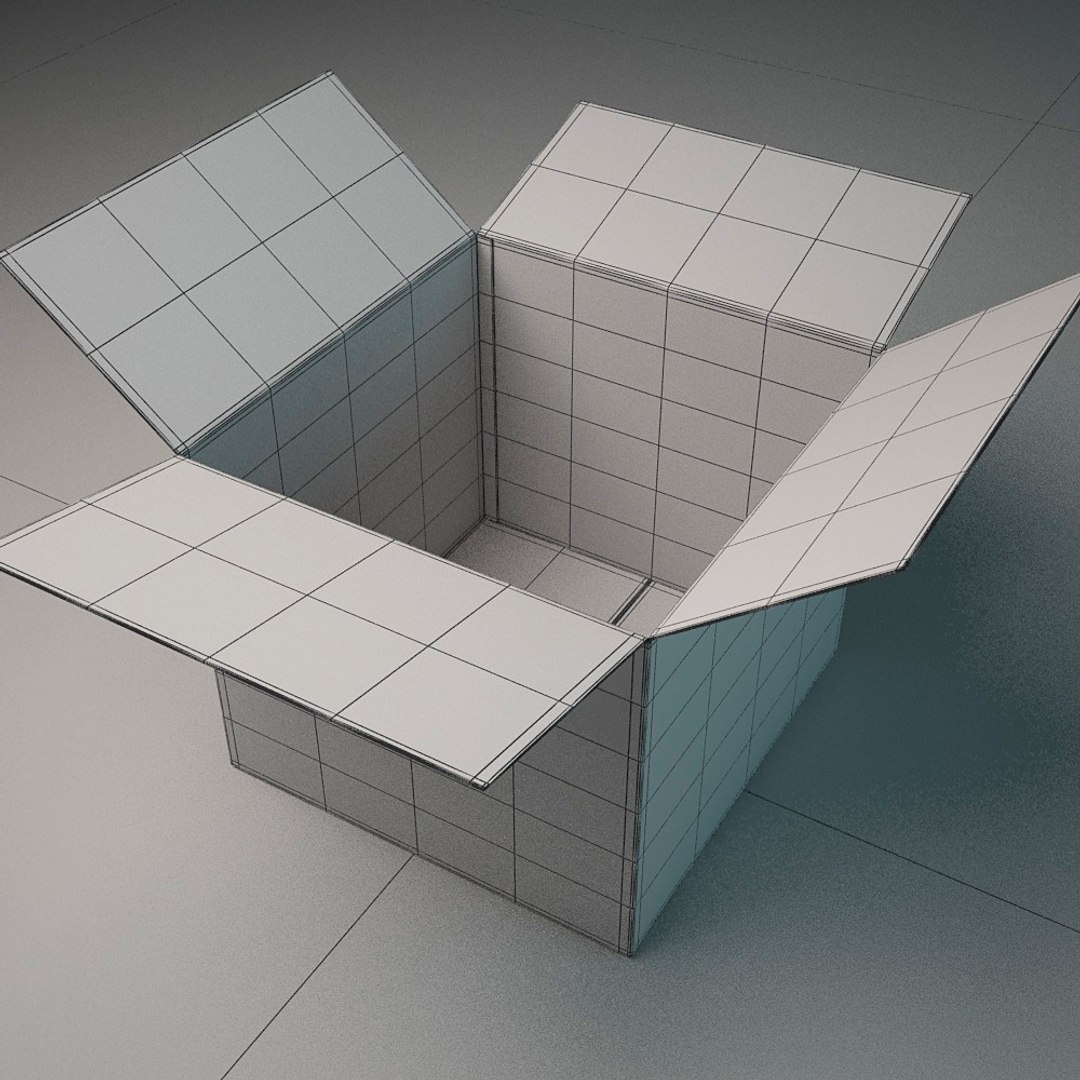 3d Model Cardboard Boxes
